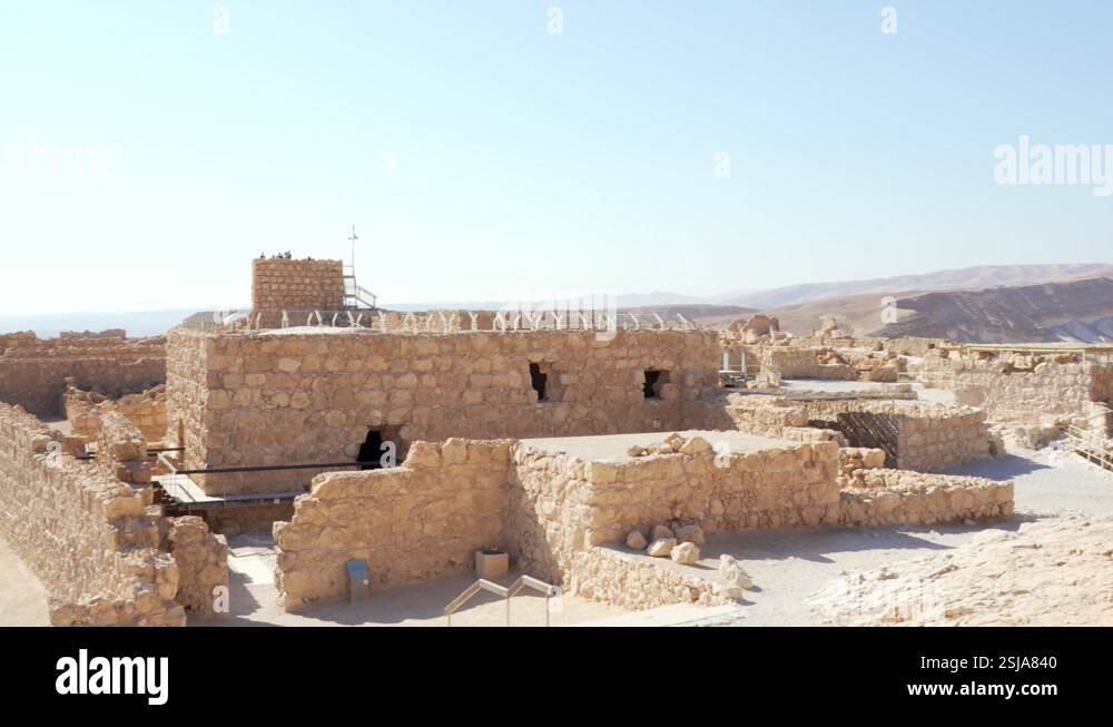 The walls of the Storage rooms are ruins. Masada is an ancient Stock ...
