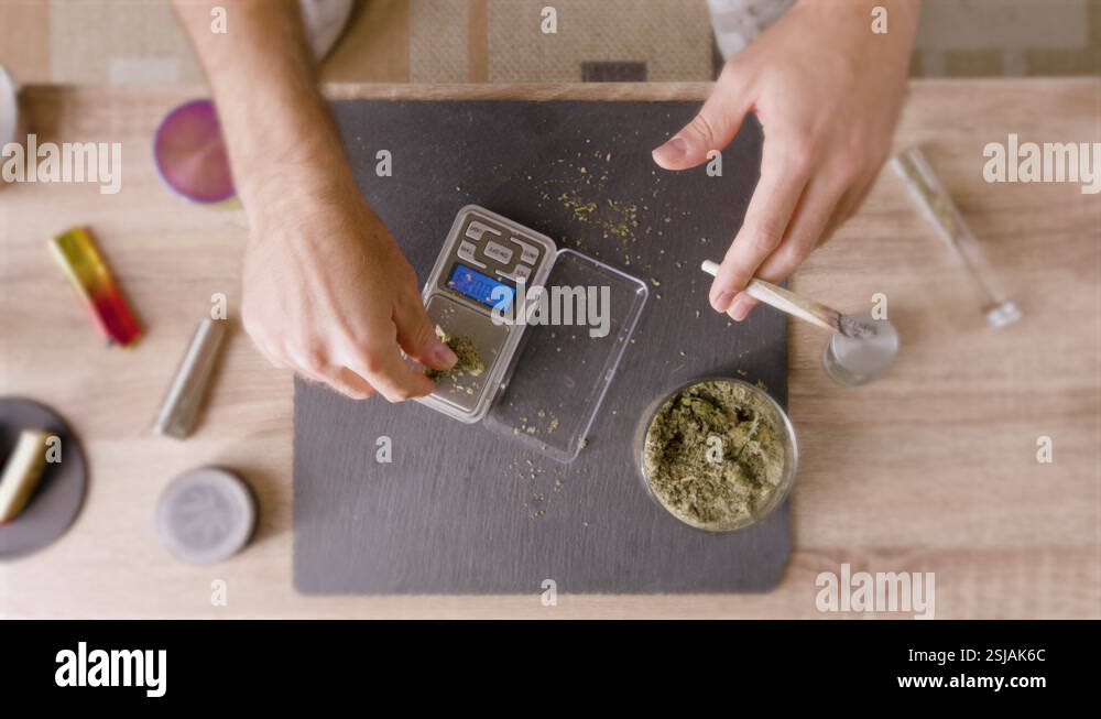 Perfect Morning Routine for Stoners - smoking a joint and weighing ...