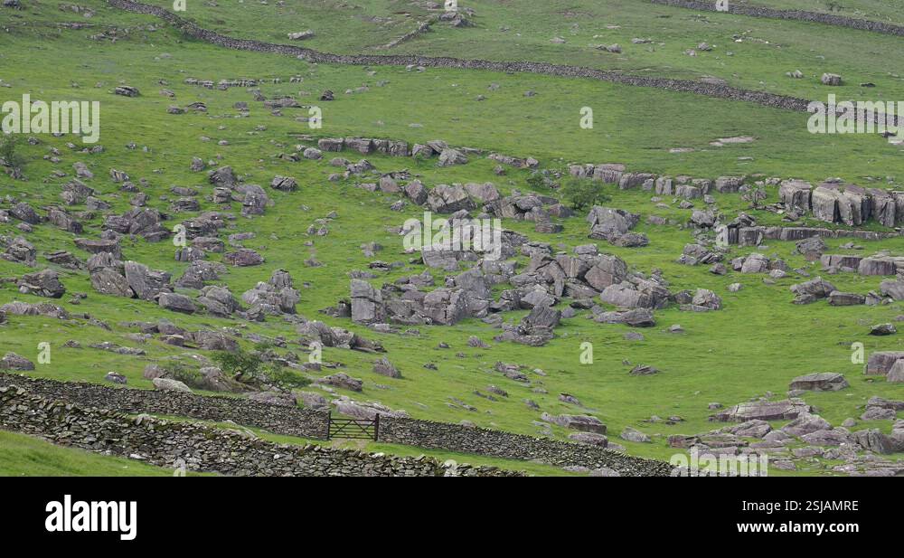 Boulders in Crummackdale above Austwick, yorkshire Dales, UK Stock ...
