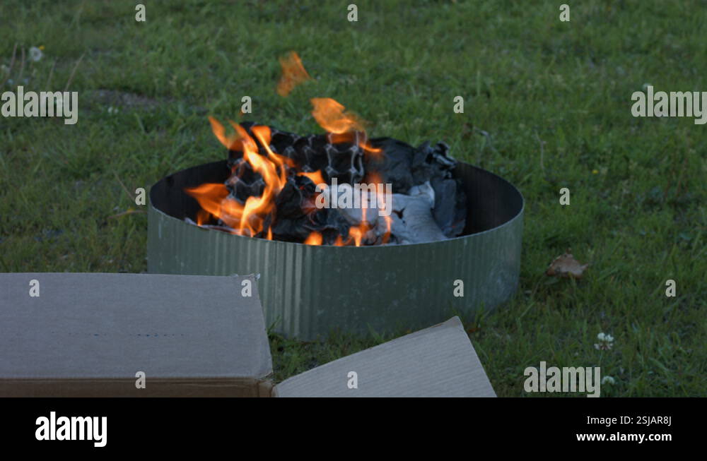 Fire Pit In Rural America Western TN USA Stock Video Footage - Alamy