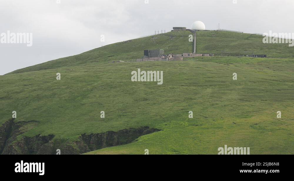 The Saxa Ford RAF radar station on Unst, Shetland, Scotland, UK Stock ...
