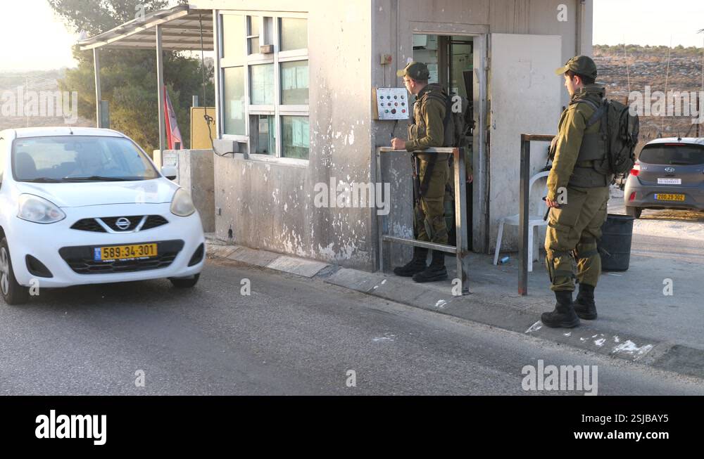 Border check patrol guarding at Israel border for defence security ...
