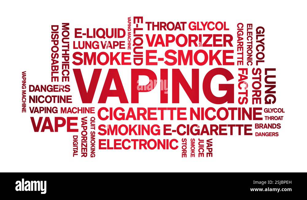 Vaping animated tag word cloud,animation text kinetic typography ...