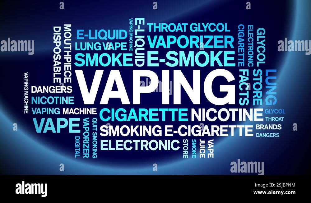 Vaping animated tag word cloud,animation text kinetic typography ...