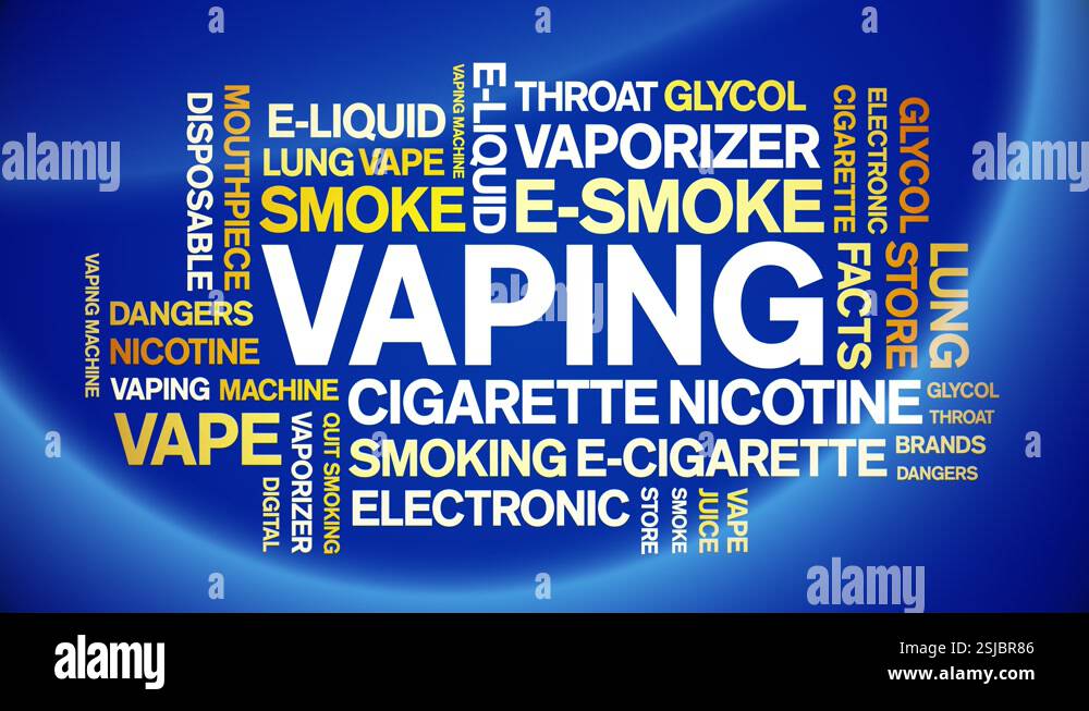 Vaping animated tag word cloud,animation text kinetic typography ...