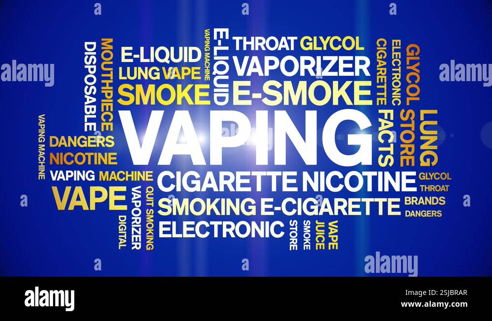 Vaping animated tag word cloud,animation text kinetic typography ...