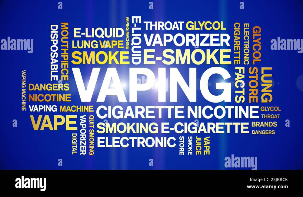 Vaping animated tag word cloud,animation text kinetic typography ...