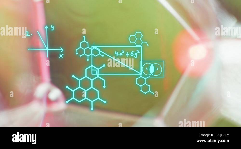 Animation chemical formula over bubbles Stock Videos & Footage - HD and ...
