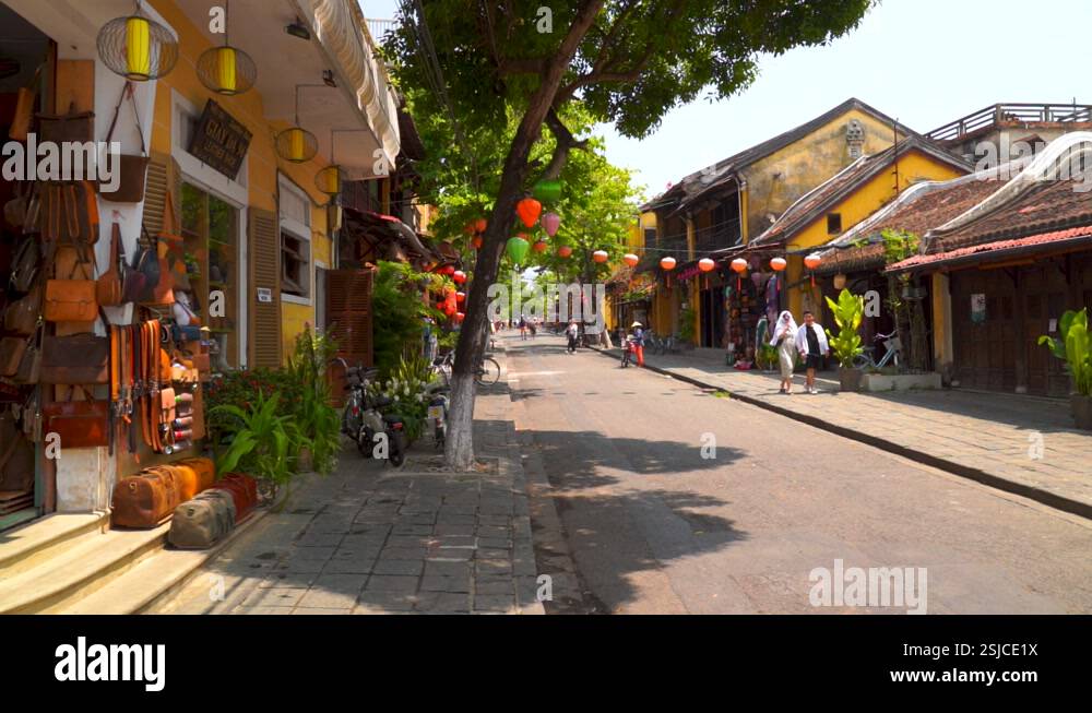 Beautiful Vietnamese street in Hoi An UNESCO World Heritage town in ...