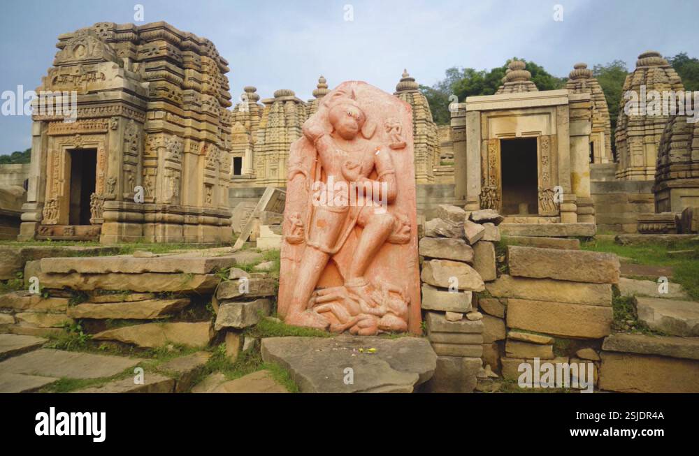 Ancient Hanuman Idol at Bateshwar Group of Hindu Temples of Morena in ...
