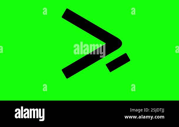 video animation black greater than or equal to mathematical symbol, on ...