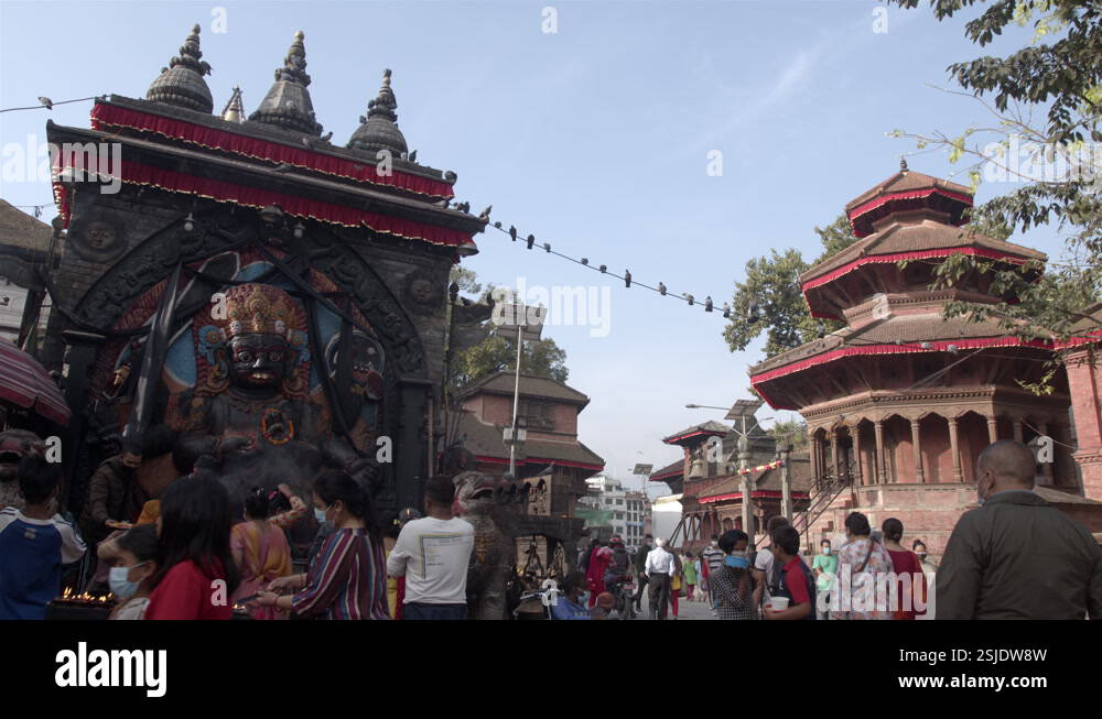 Nepal Basantapur Shree Kalbhairab Temple Kaal Bhairav Statue World ...