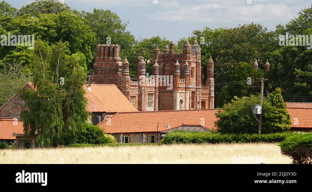 East Barsham manor, in East Barsham Norfolk, UK a Tudor manor house ...