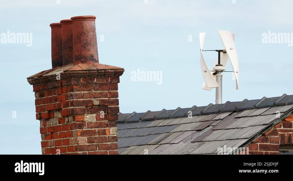 A vertical axis wind turbine, at Weybourne on the North Norfolk coat ...