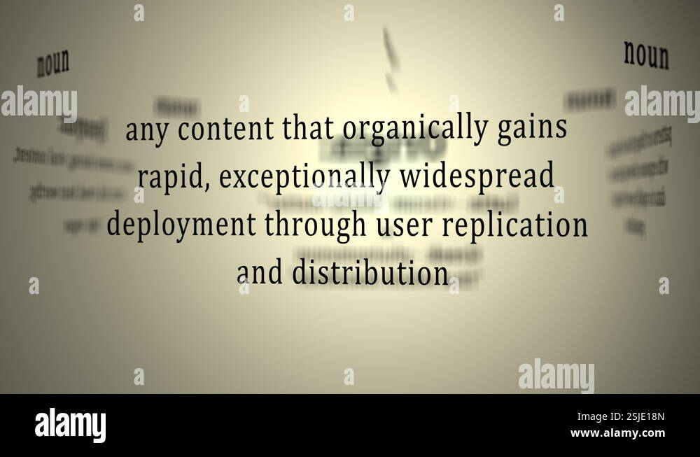 Definition: Viral Phenomenon Stock Video Footage - Alamy