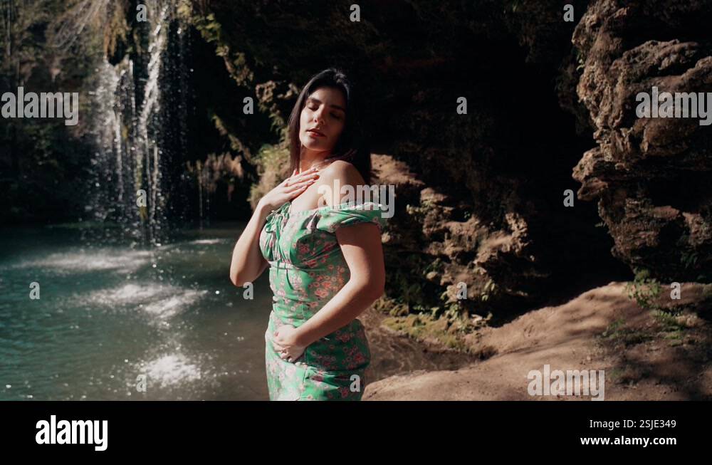 Beautiful model in turquoise dress Stock Videos & Footage - HD and 4K ...