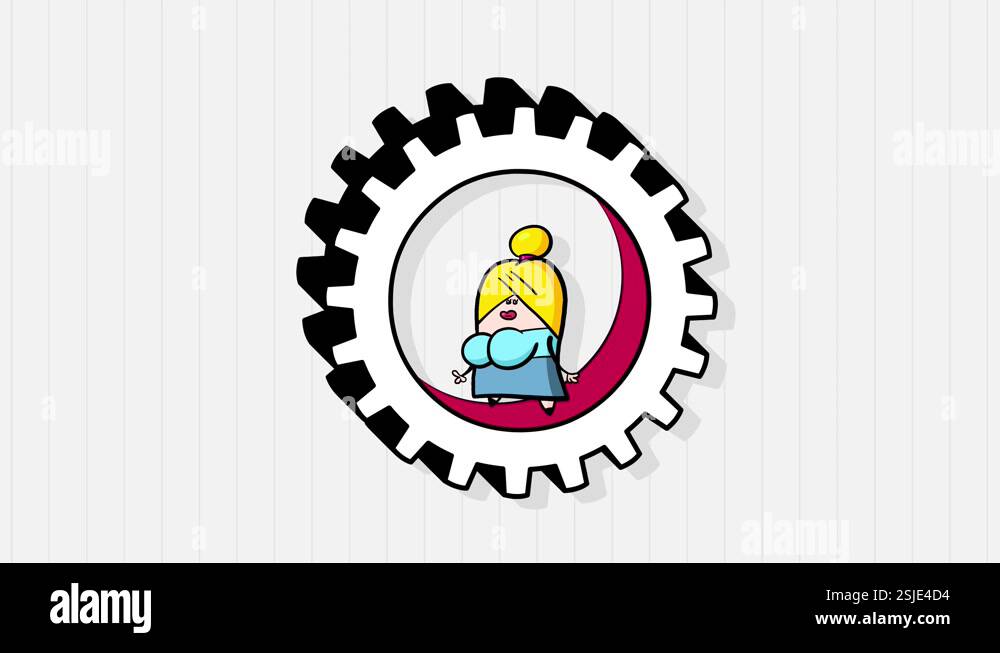 Cartoon cog symbol Stock Videos & Footage - HD and 4K Video Clips - Alamy