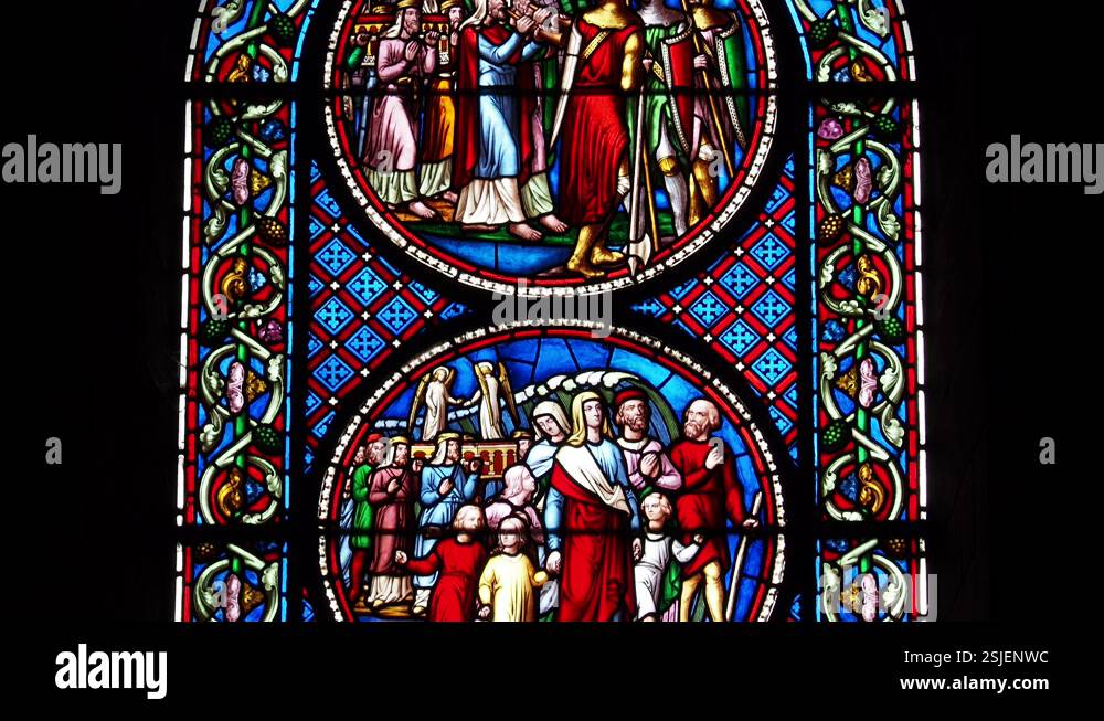 Stained glass window roman Stock Videos & Footage - HD and 4K Video ...