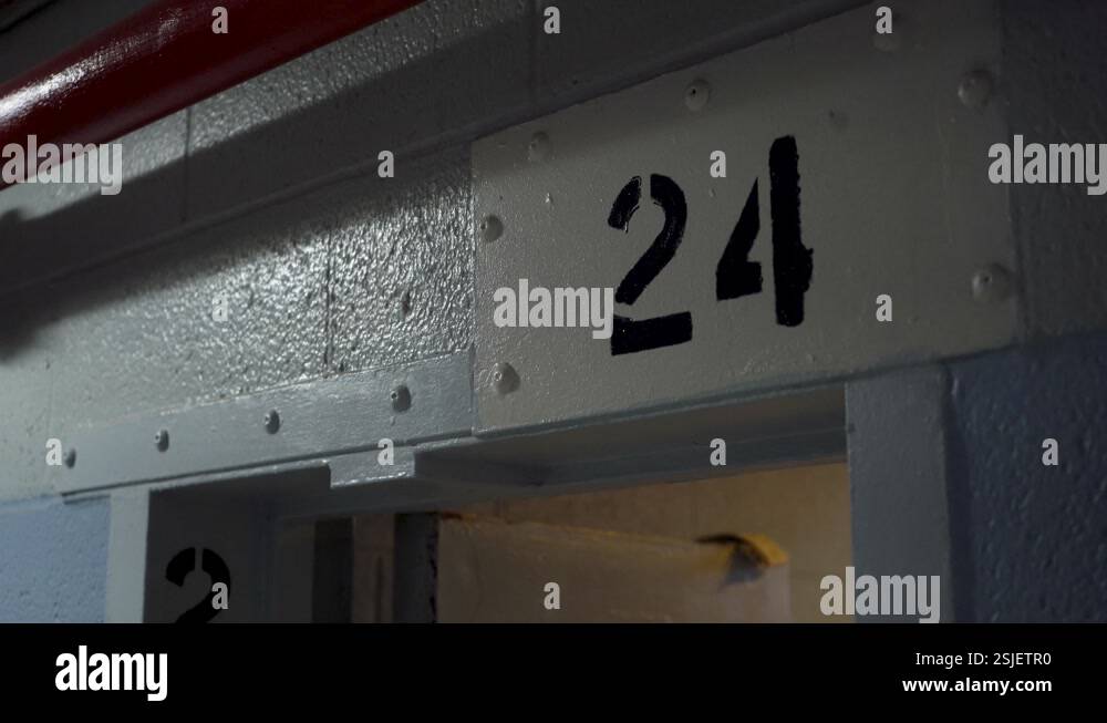 Prison cell 24 cell block housing unit prison jail 4k Stock Video ...