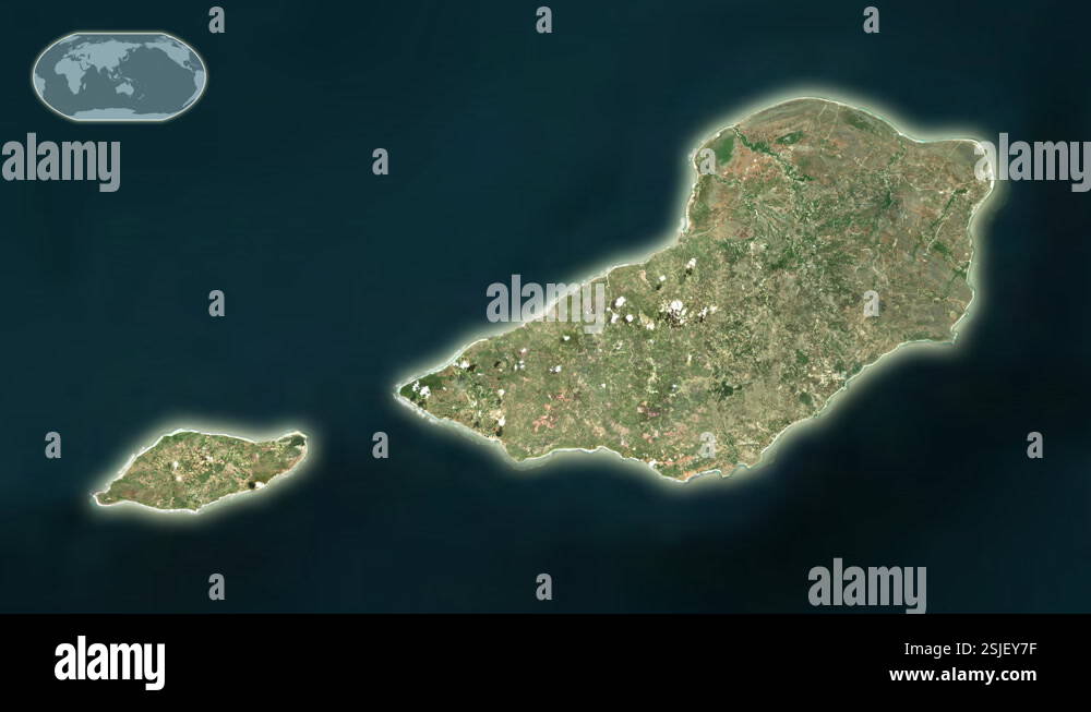 Sawu Island - Indonesia close-up - satellite. Preview. Glow. Labels ...