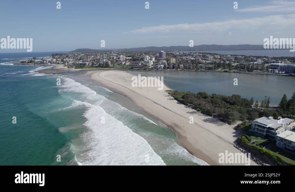 Sand Spit Of North Entrance Beach On The Natural Entrance Of Tuggerah ...