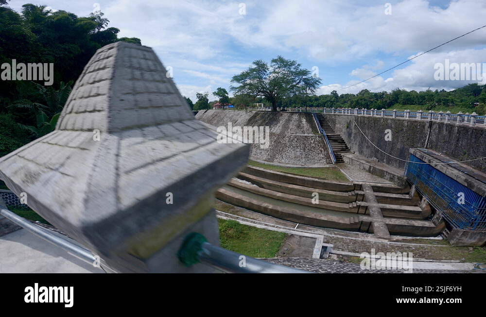 Waterdam channel split systems view from camera walk behind the ...
