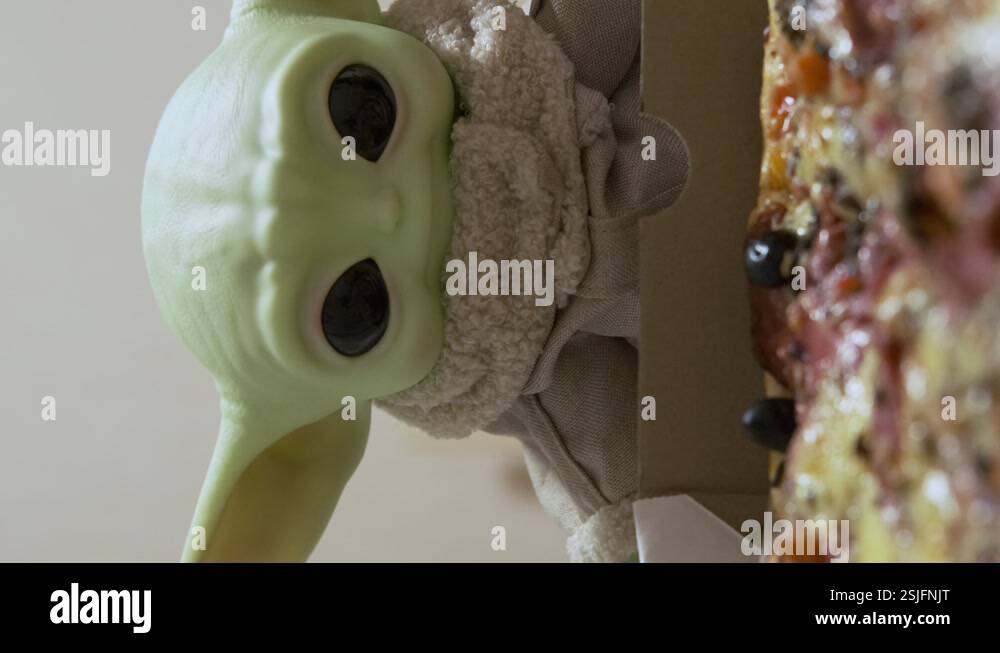 Jedi Grogu (Baby Yoda) from the Disney Plus series The Mandalorian ...