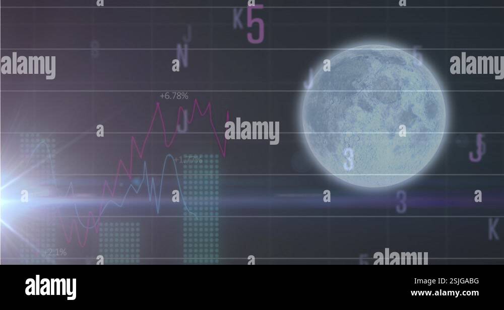 Animation statistical data processing changing Stock Videos & Footage ...