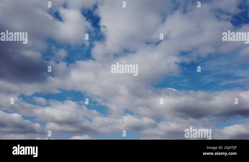Dynamic time-lapse movement and the formation of clouds in the sky ...