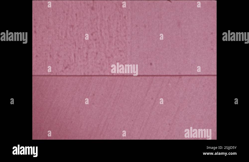 1970s: Magnified image of mineral under atomic microscope. Sample on ...
