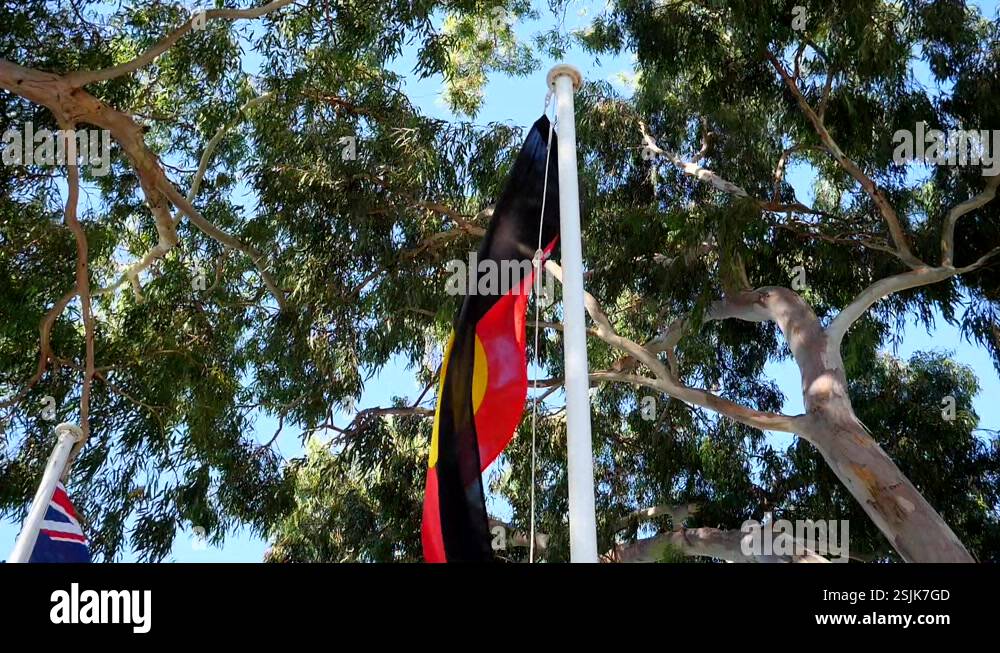 Australian flag aboriginal flag Stock Videos & Footage - HD and 4K ...