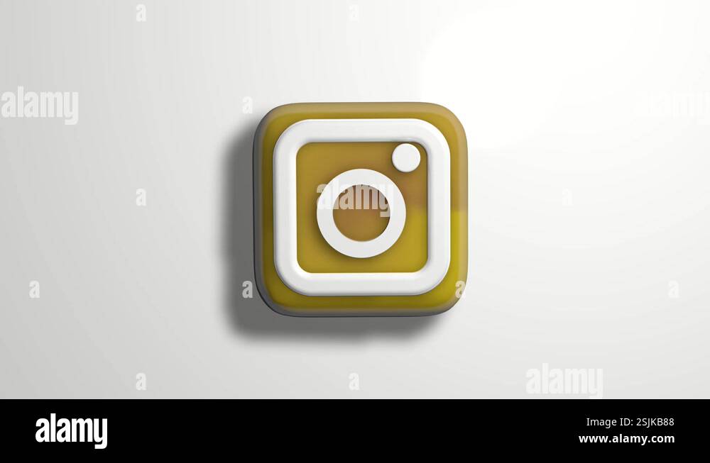 Instagram logo icon with counter likes, followers. Instagram 4K 3D ...