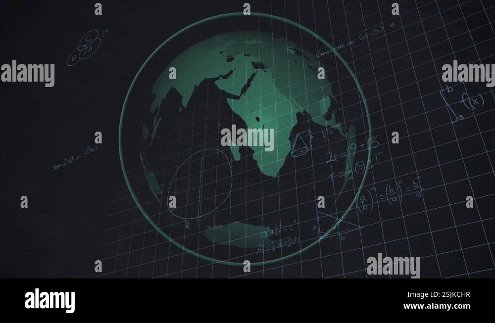 Animation mathematical equations globe data Stock Videos & Footage - HD and 4K Video Clips - Alamy