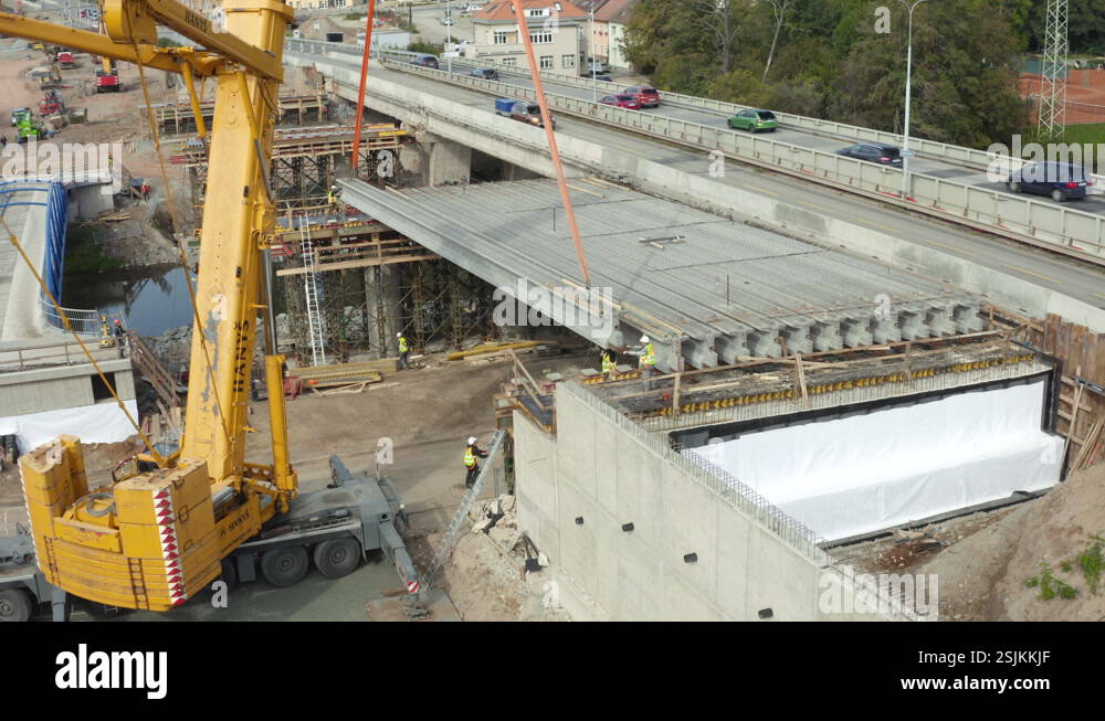 Girder bridge construction Stock Videos & Footage - HD and 4K Video ...