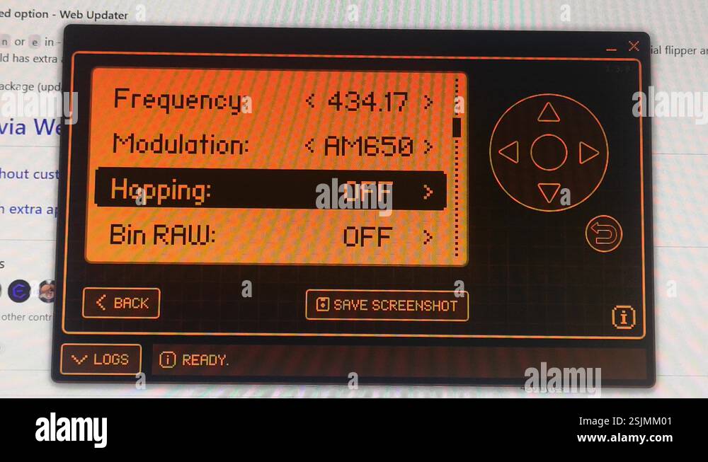Flipper Zero screen graphics scanning and stealing radio frequency control Stock Video Footage ...