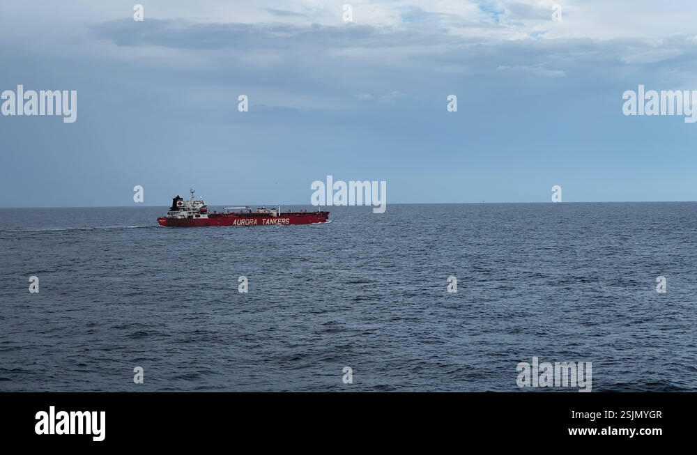 An oil tanker sailing in the Gulf of Mexico in slow motion Stock Video ...