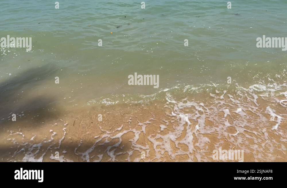 Waves Washing Ashore at Lipa Noi Beach in Koh Samui, Thailand. Static ...