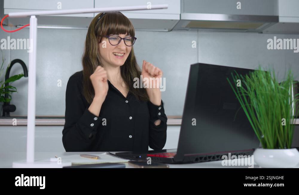 Young attractive beautiful lady employee Stock Videos & Footage - HD ...