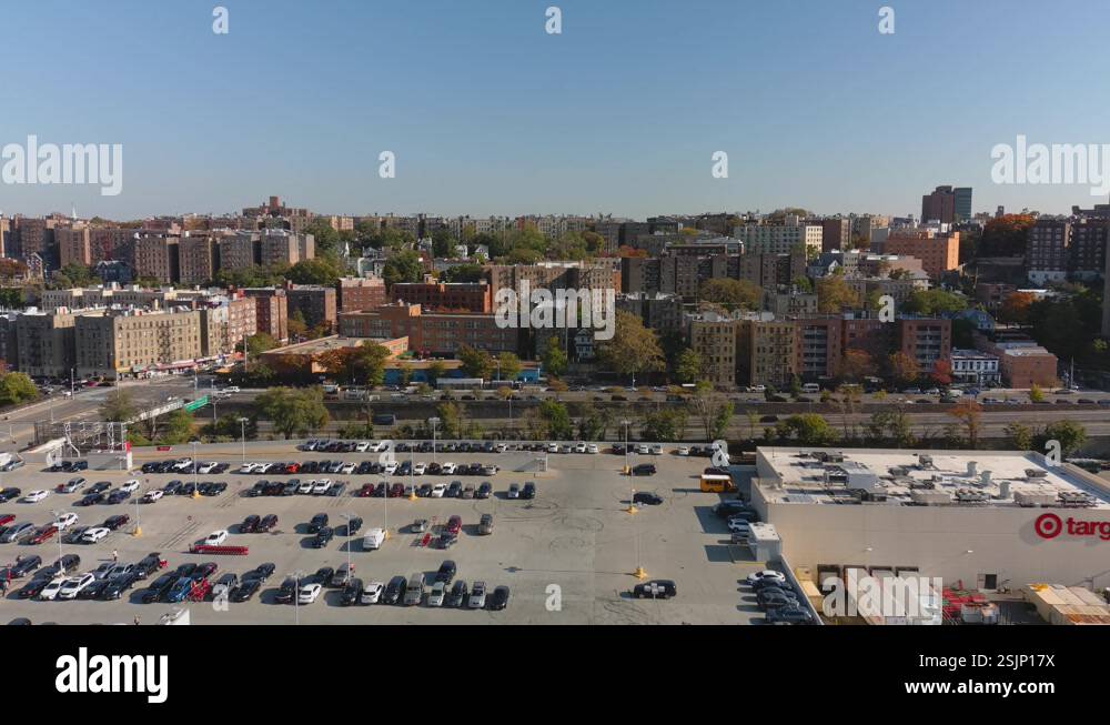 Cinematic Aerial View of Apartment Buildings in the Bronx - Pt. 1 Stock ...