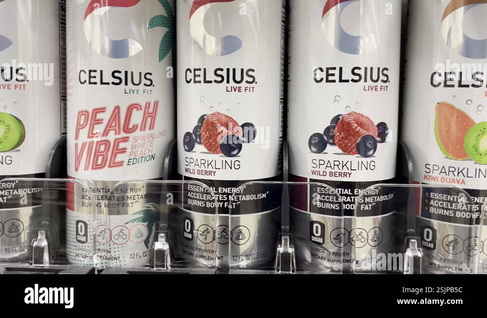 Celsius beverage Stock Videos & Footage - HD and 4K Video Clips - Alamy