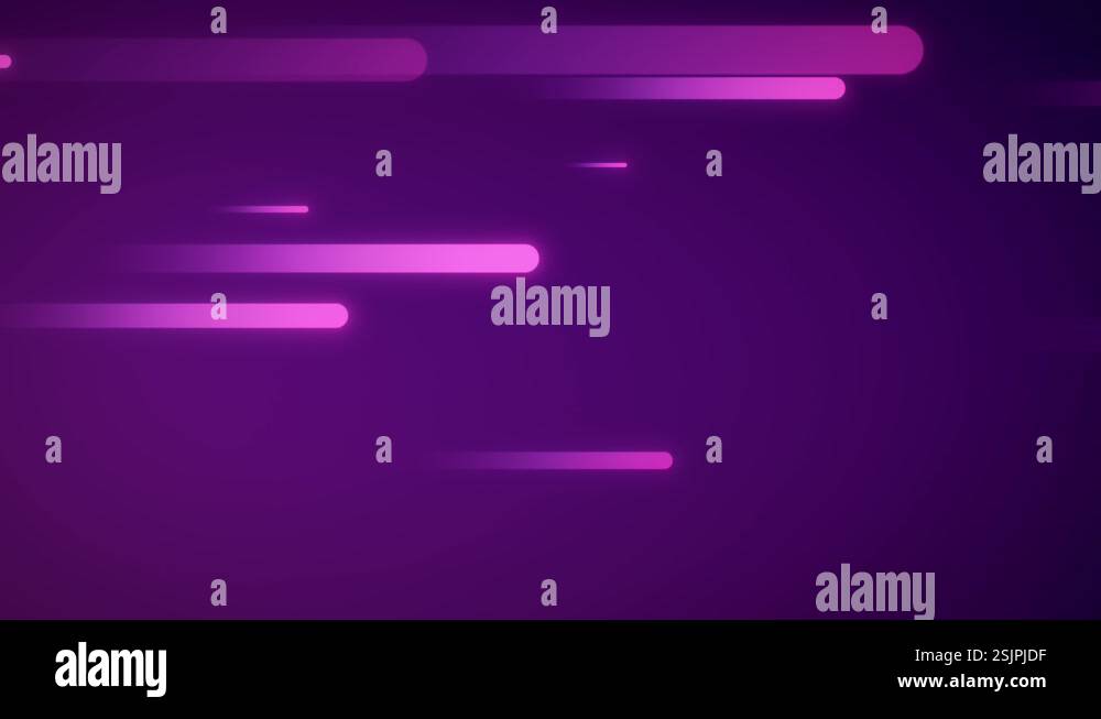 Seamless loop of 2D animation of glowing horizontal lines streaming ...