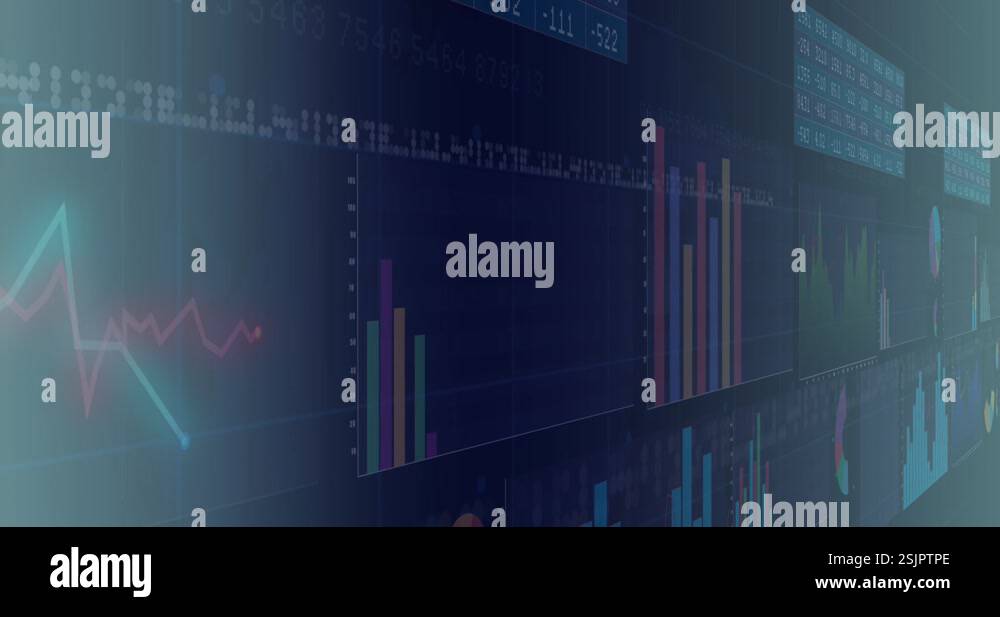 Animation loading circles multiple graphs Stock Videos & Footage - HD and 4K Video Clips - Alamy