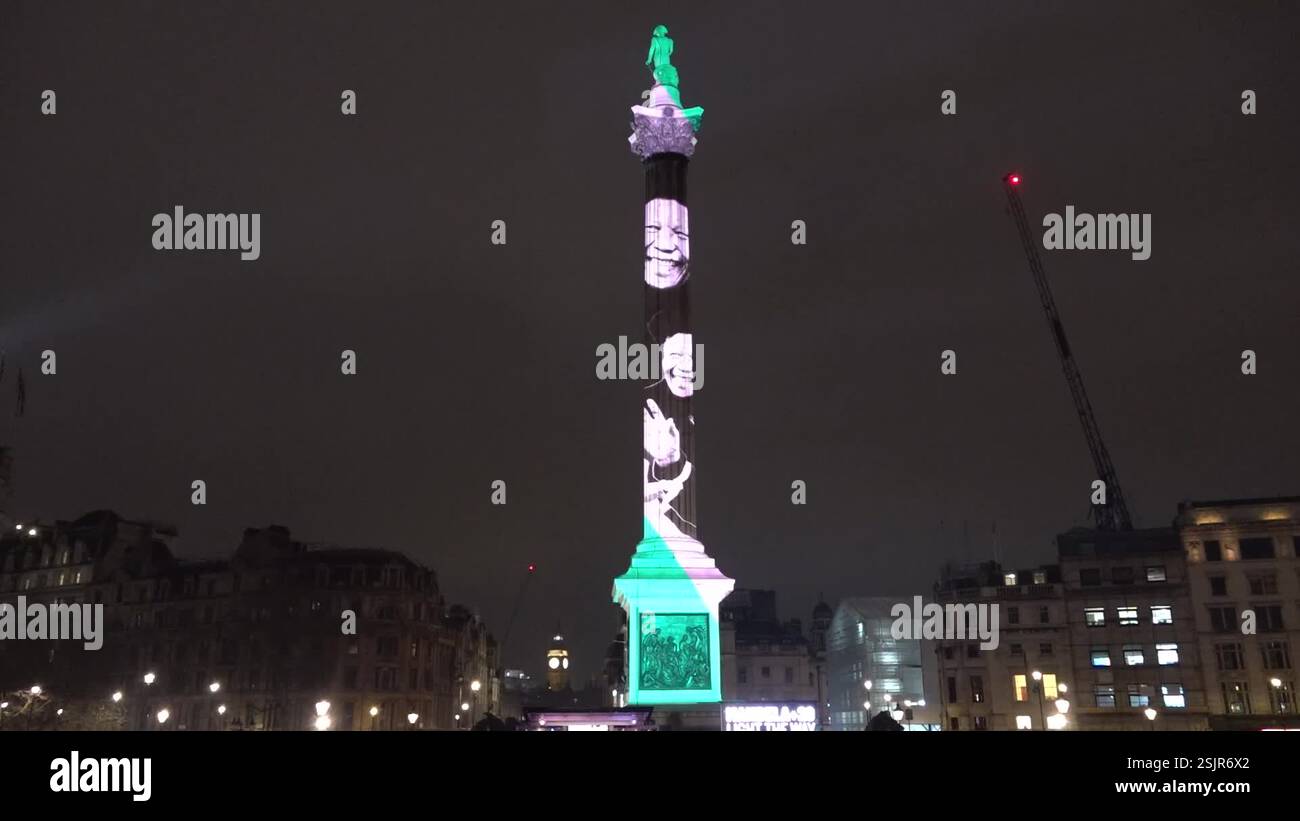 Light projection and commemoration 20 years on from Nelson Mandela ...