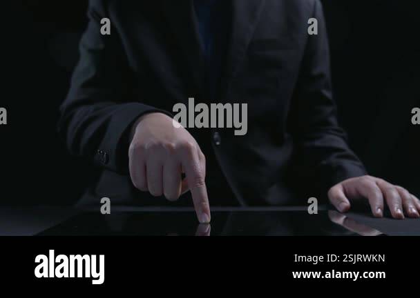 Business person explore the core of cyber security. Delve into cyber ...