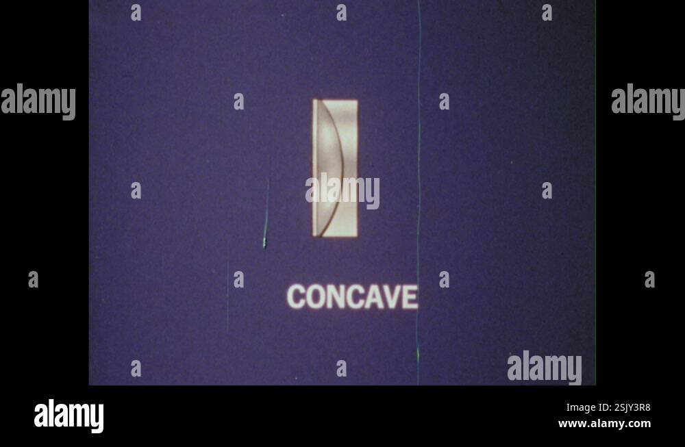 1970s: Drawing, concave, convex lenses. Plano, double lenses. Man wears ...