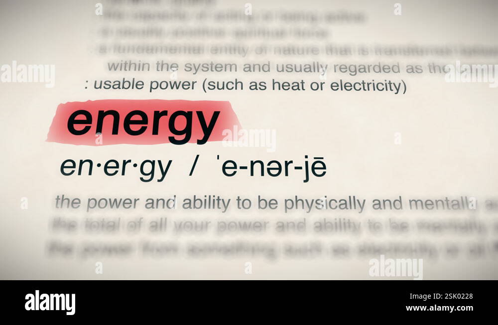 Highlighted english word energy Stock Videos & Footage - HD and 4K ...