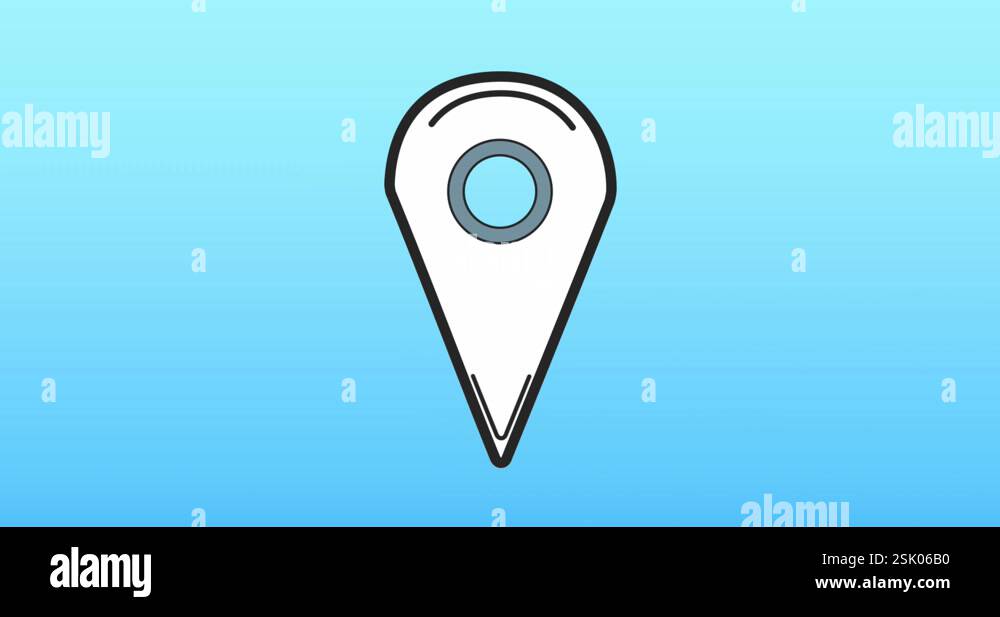 Pin location icon blue Stock Videos & Footage - HD and 4K Video Clips ...