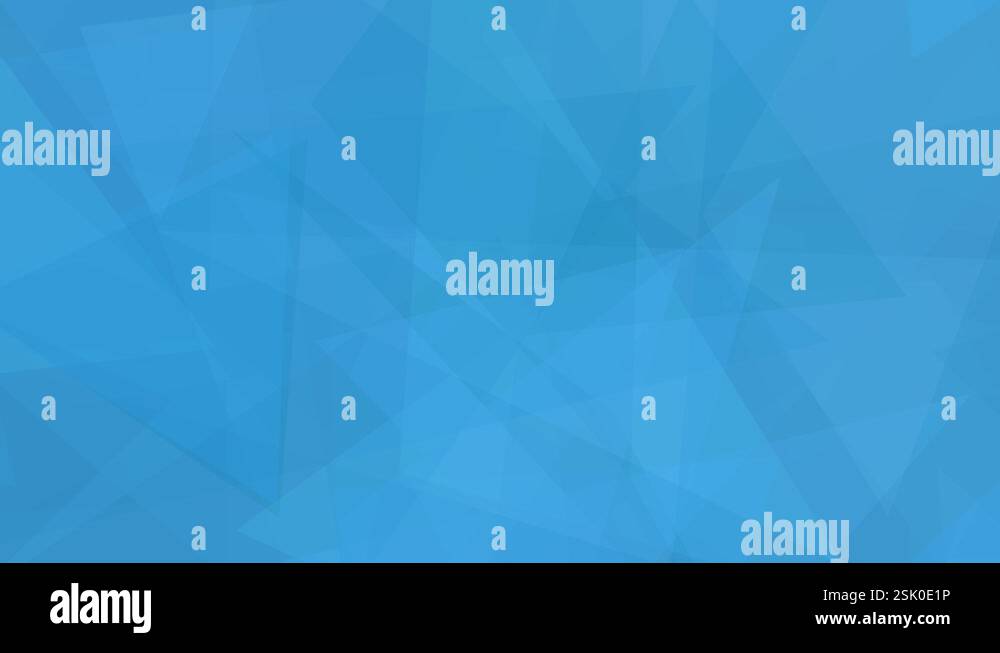 abstract blue background with moving rotating geometric shapes ...