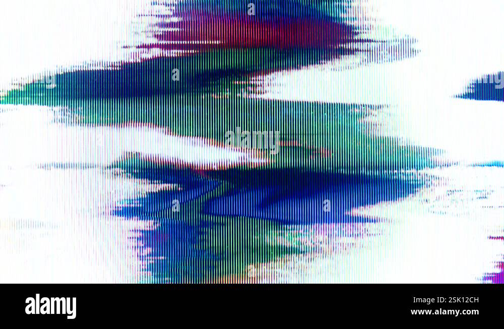 Color melt VHS effect, color bleed effect, smear and tracking problem ...