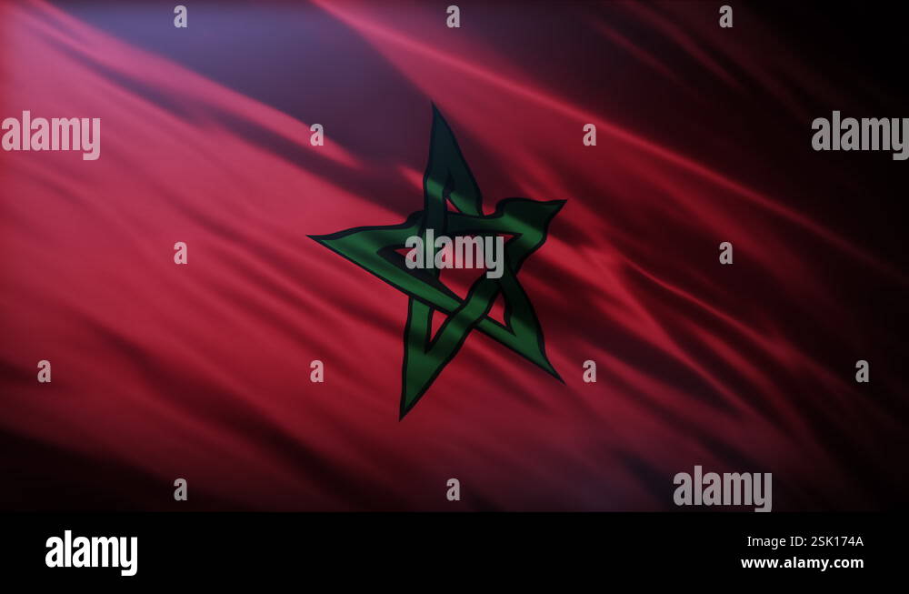 Flag of Morocco, full screen, high resolution, 4K South Kingdom of ...